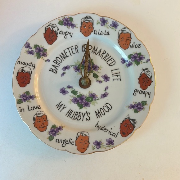 Alfred J. Weil | Wall Decor | Antique Barometer Of Hubby And Wifes Mood ...